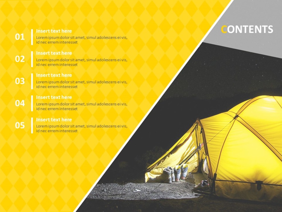 Camping With the Stars - Google Slides Templates Free Download