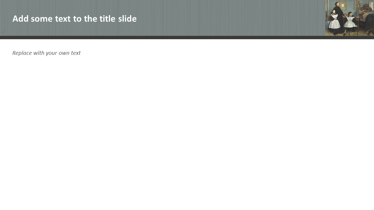 Free Professional Google Slides Templates - Edgar Degas LA Famille Bellelli