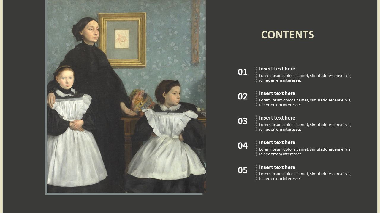 Kostenlose professionelle Google Slides-Vorlagen - Edgar Degas "LA ...