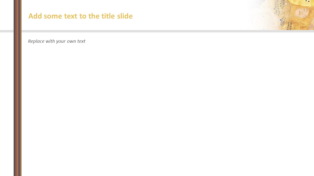Gustav Klimt "Water Serpents I" - Free Google Slides