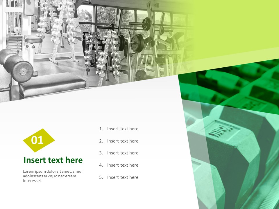 Fitness Exercise Equipment - Google Slides Template Free Download