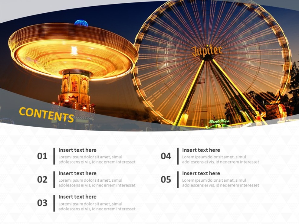 Night Time Amusement Park - Free Professional Google Slides Templates