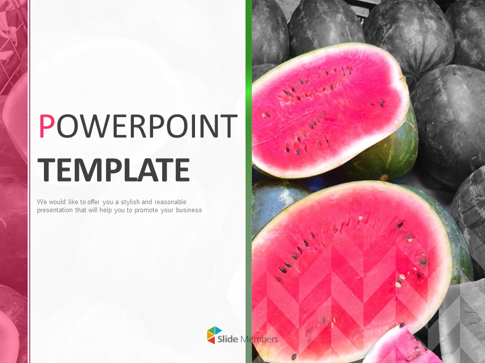 Watermelon in Summer - Free Presentation Template