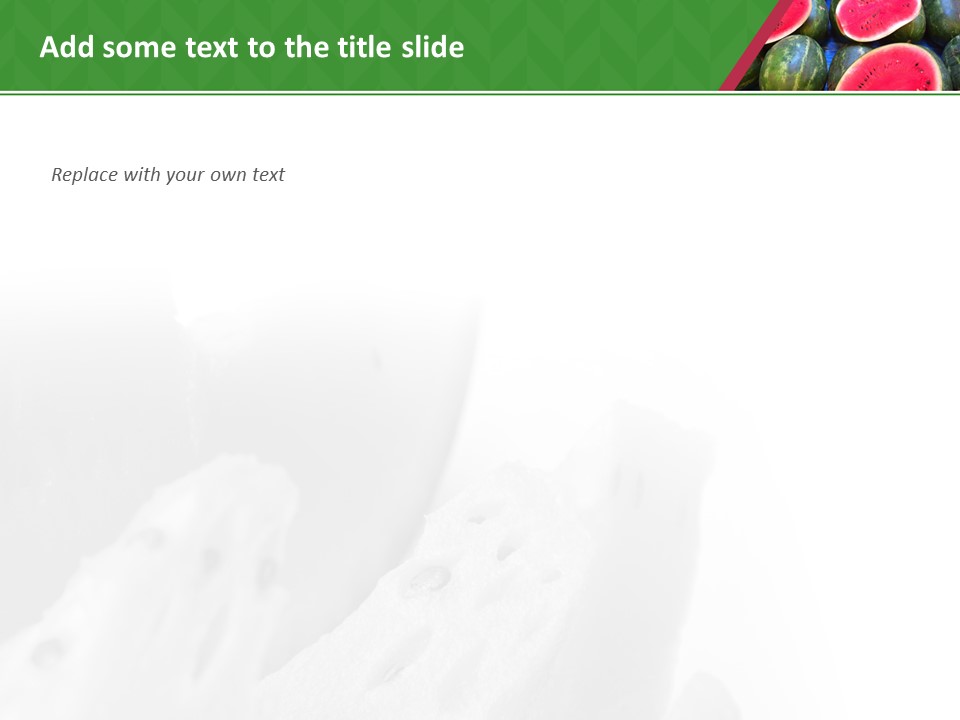 Watermelon in Summer - Free Presentation Template