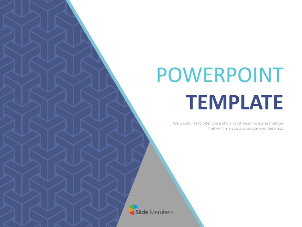 Chopped Hexahedron With Blue Background - Free Business Google Slides ...