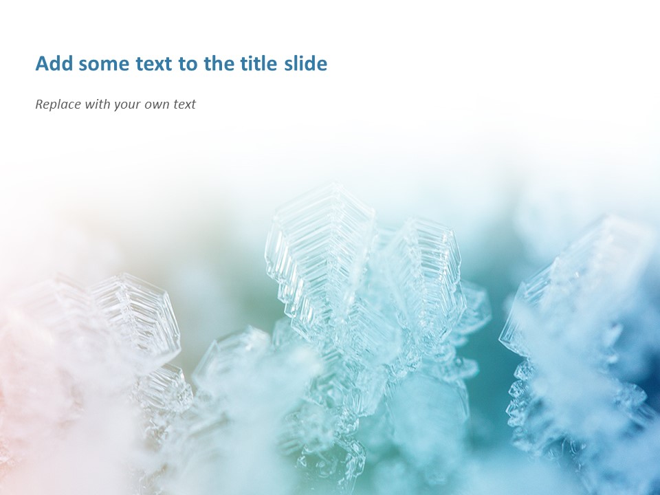 Free Images for Presentations - Quiet Snowflake Background on Cold ...