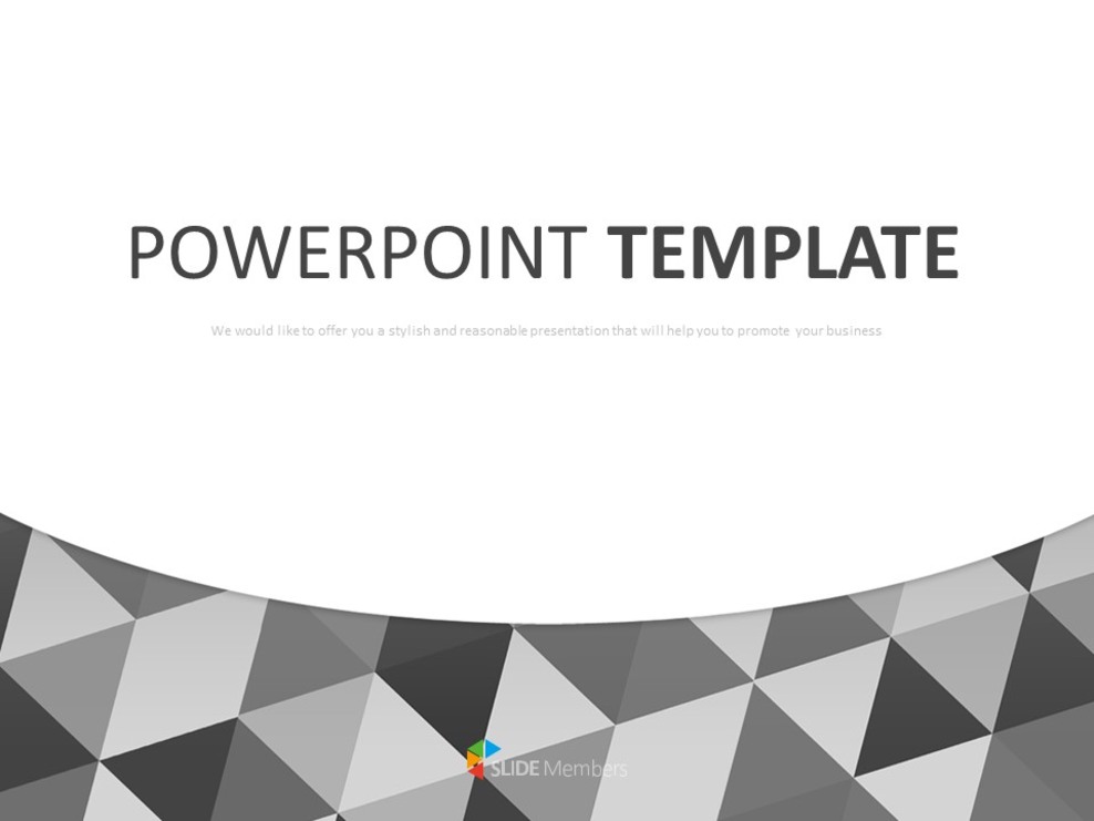 Free Presentation Templates - White Circle With Triangle Patterned ...