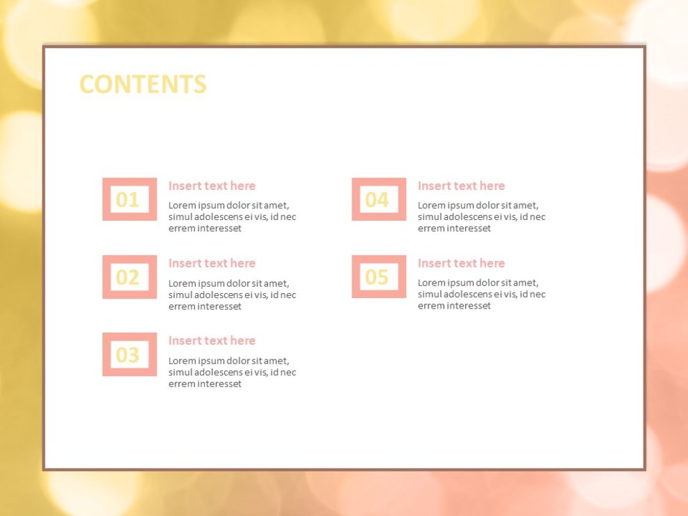 Google Slides Free - Twinkle Circles With Olive green Pink Gradation