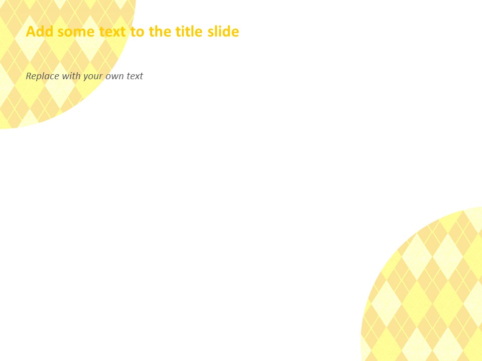 Google Slides online Free - Yellow Diagonal Checkered Lines