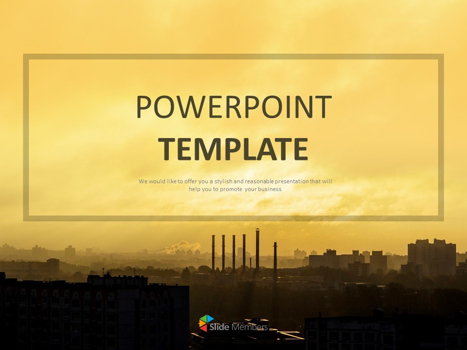 Google Slides Templates Free Download - Sunset on the City