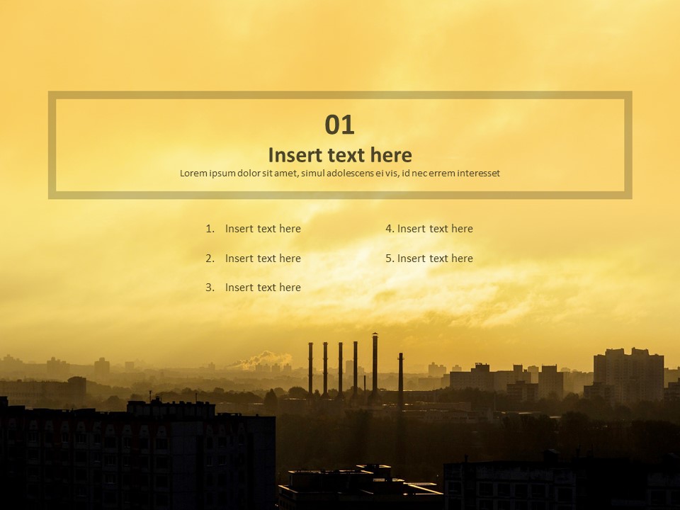 Google Slides Templates Free Download - Sunset on the City