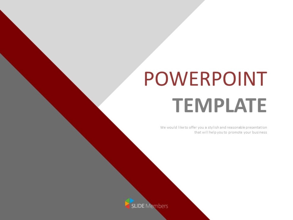 Gray Dark Red Triangle - Google Slides Templates Free Download