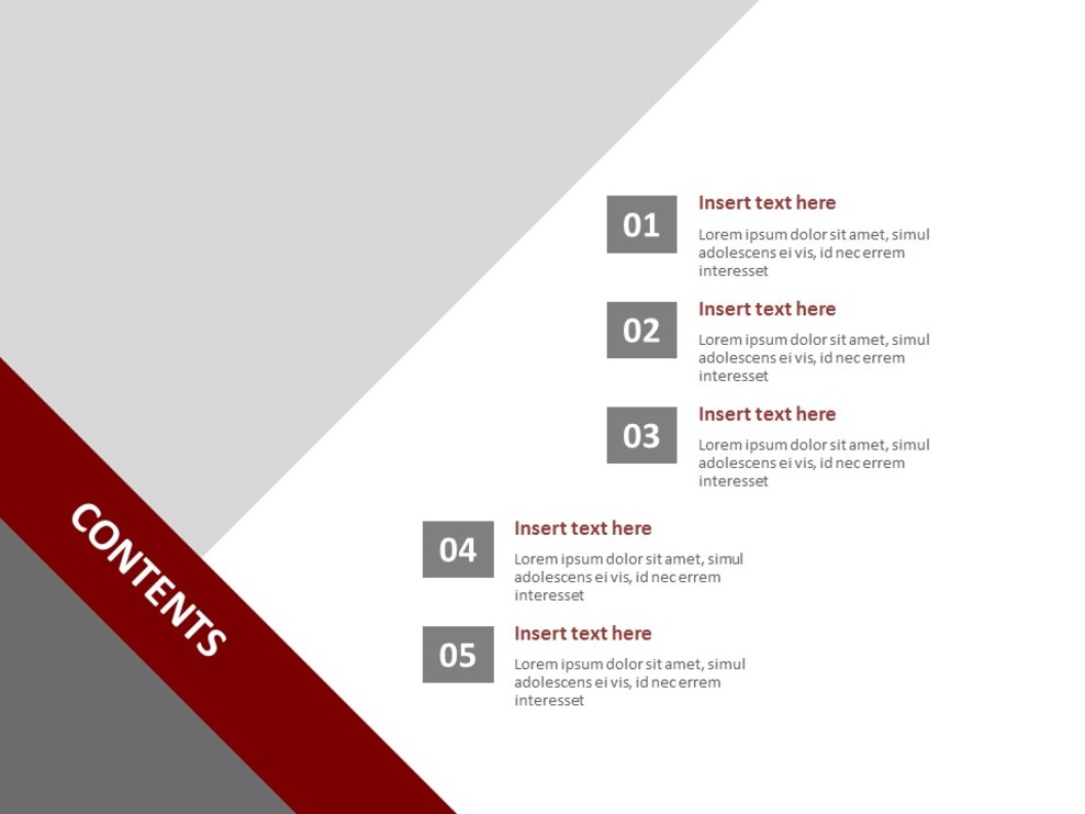 Gray Dark Red Triangle - Google Slides Templates Free Download