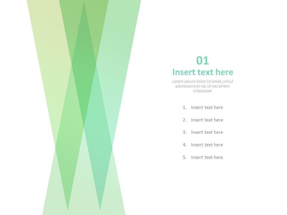 Overlapped Green Triangles - Free Google Slides Backgrounds