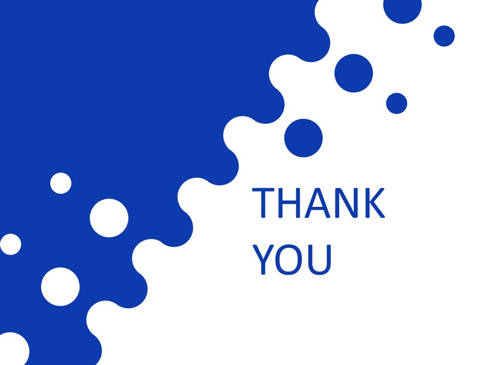 Blue Bubbles With Diagonal Lines - Google Slides Template Free Download