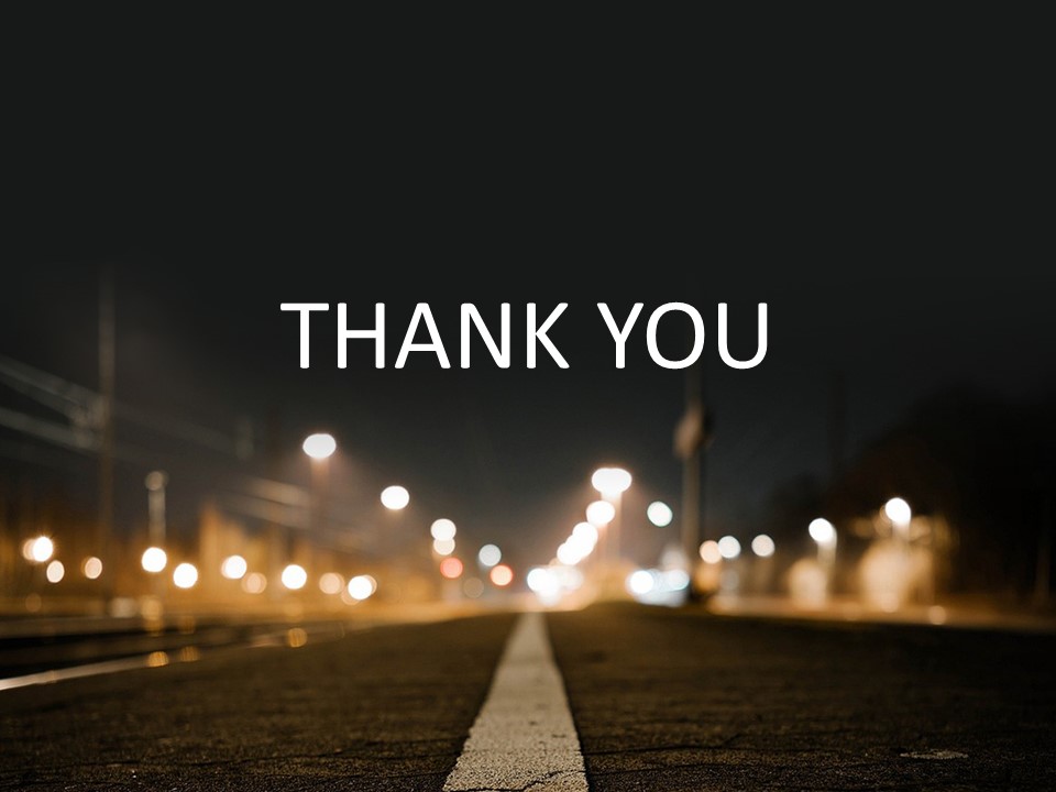 Expressway on Dark Night - Google Slides Template Free Download