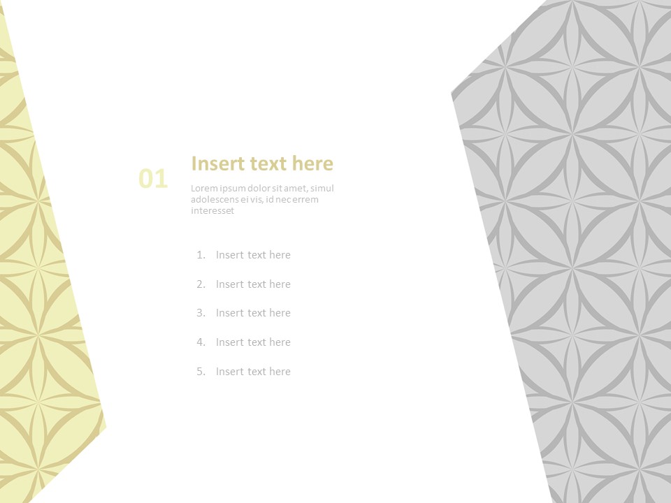 Fancy Patterned With Gray and Yellow - Free Google Slides Templates