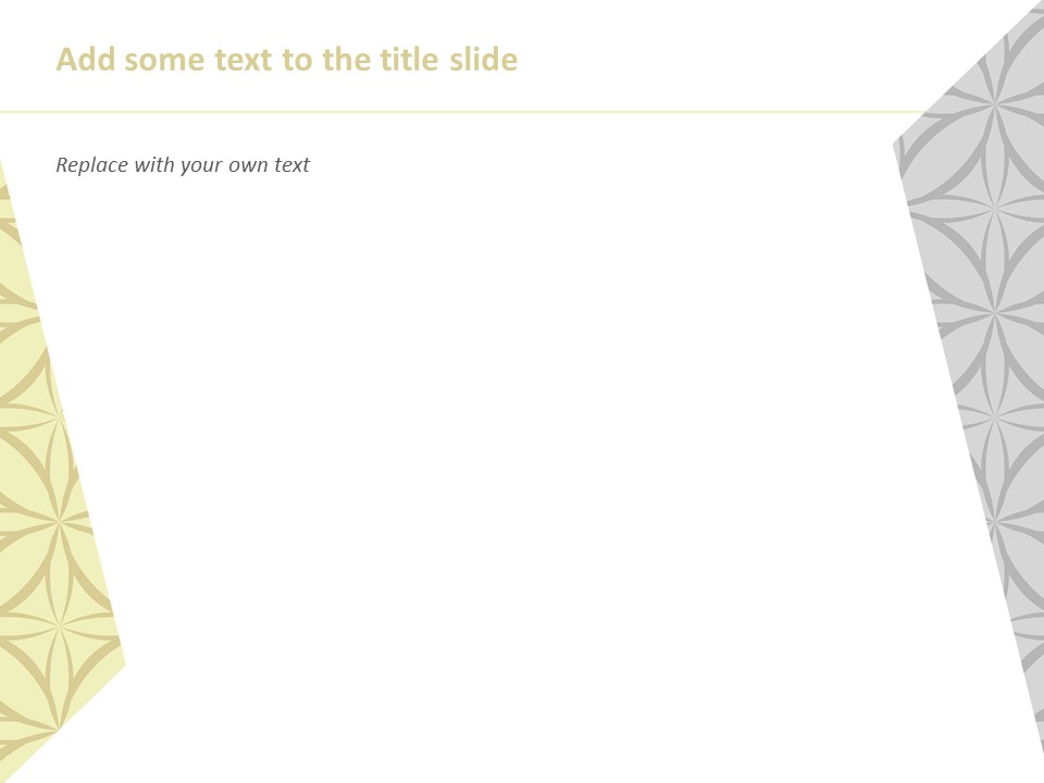 Fancy Patterned With Gray and Yellow - Free Google Slides Templates
