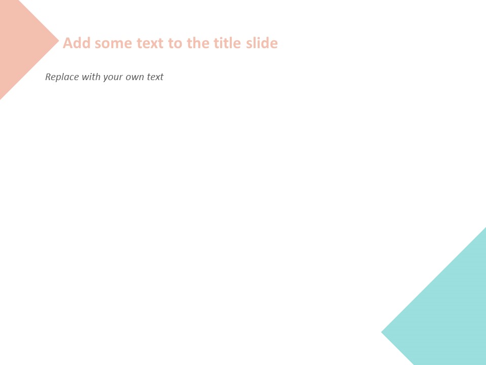 Free Google Slides - Coral Squares & Mint Squares