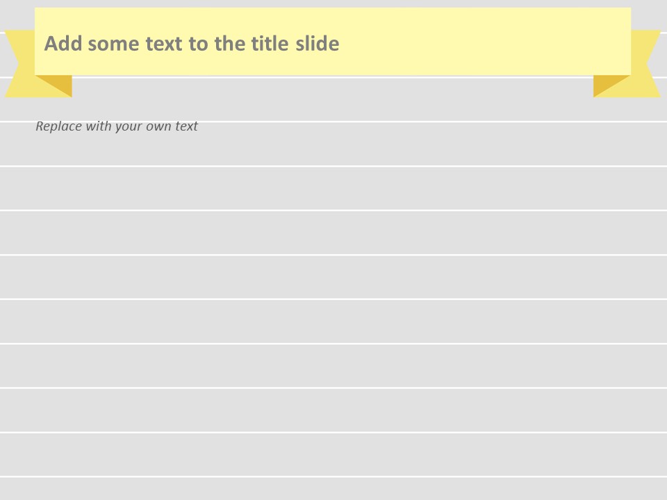 Free Google Slides Template - Lemon-colored Titles on Gray Notes