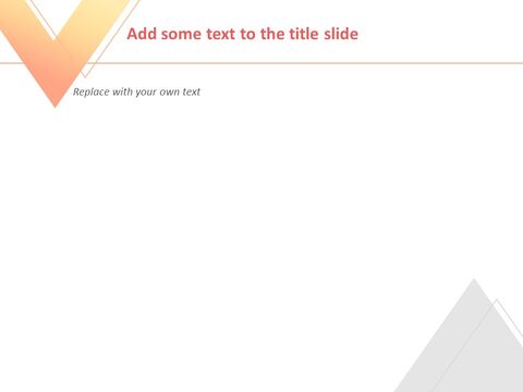 Modèles de présentation gratuits - Triangle inversé dégradé avec ...