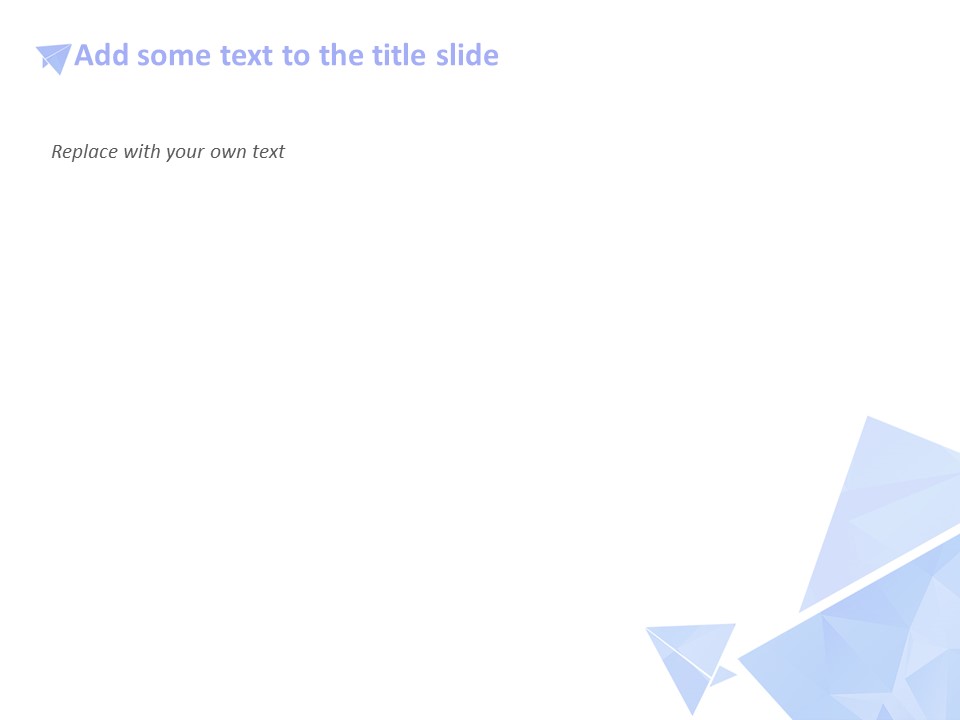 Google Slides Template Free - Blue Paper Plane