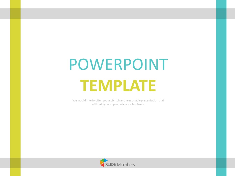 Gray, Turquoise Outlines - Free Google Slides Template Design