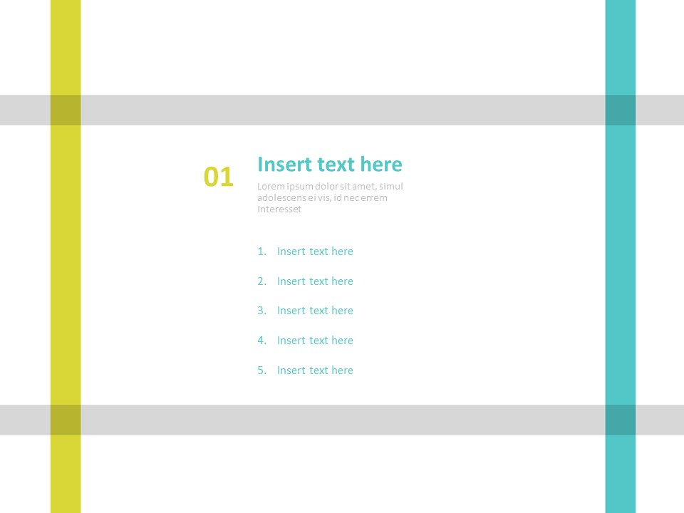 Gray, Turquoise Outlines - Free Google Slides Template Design