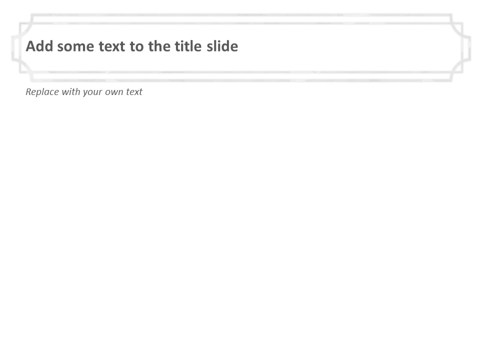 Gray Twinkle Background With Title Outlines - Google Slides Template Free