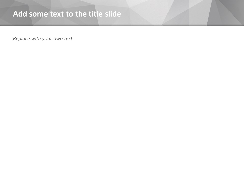 Monotone Triangle Pattern - Google Slides Template Free