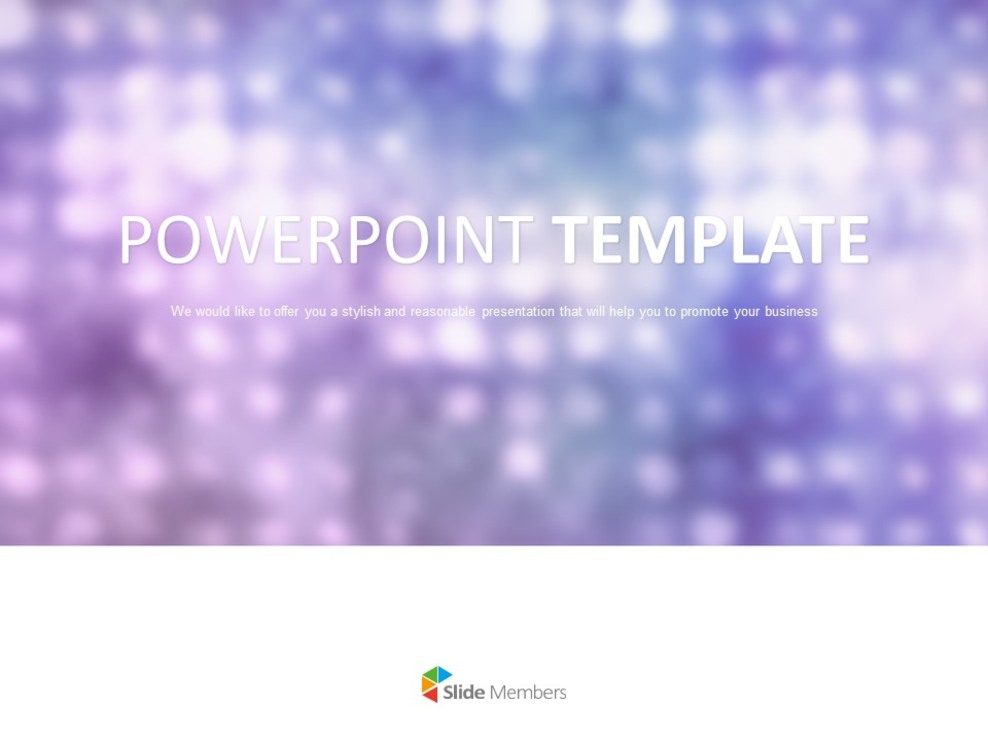 Purple Fancy Lights - Free Presentation Templates|Google Slides