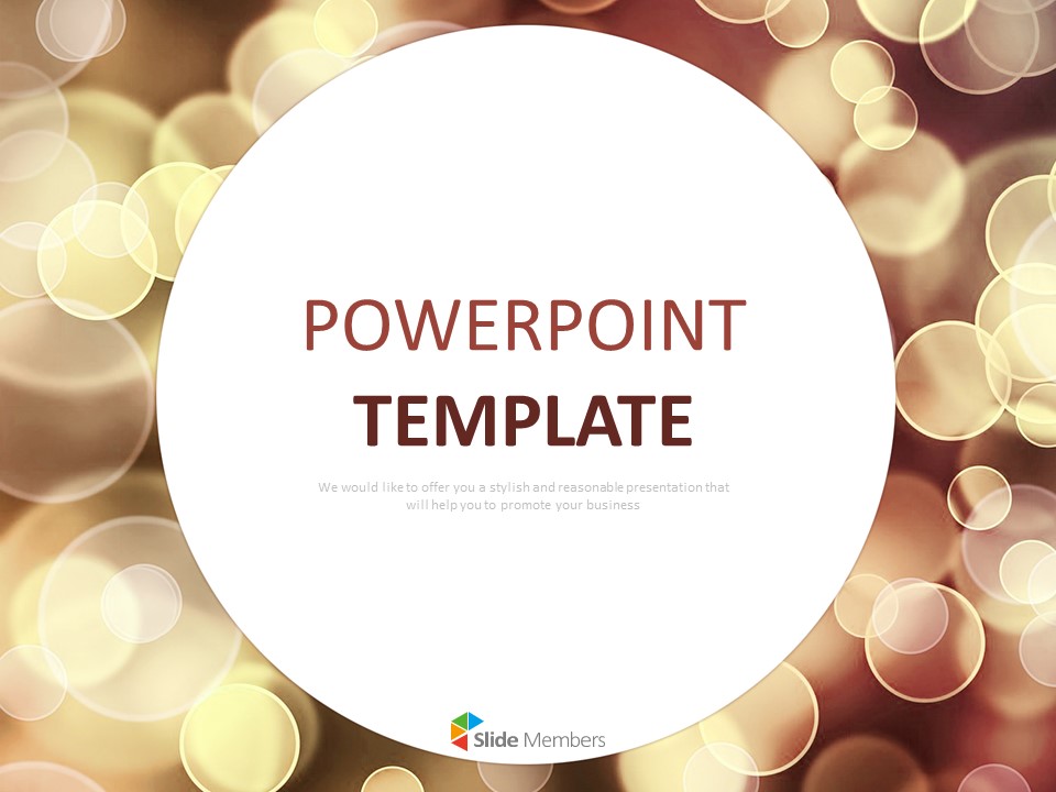 Reflection of Light With Brown Background - Google Slides Free