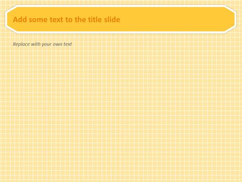 Yellow Grid Background With Hexaonal Title Outline - Free Google Slides ...