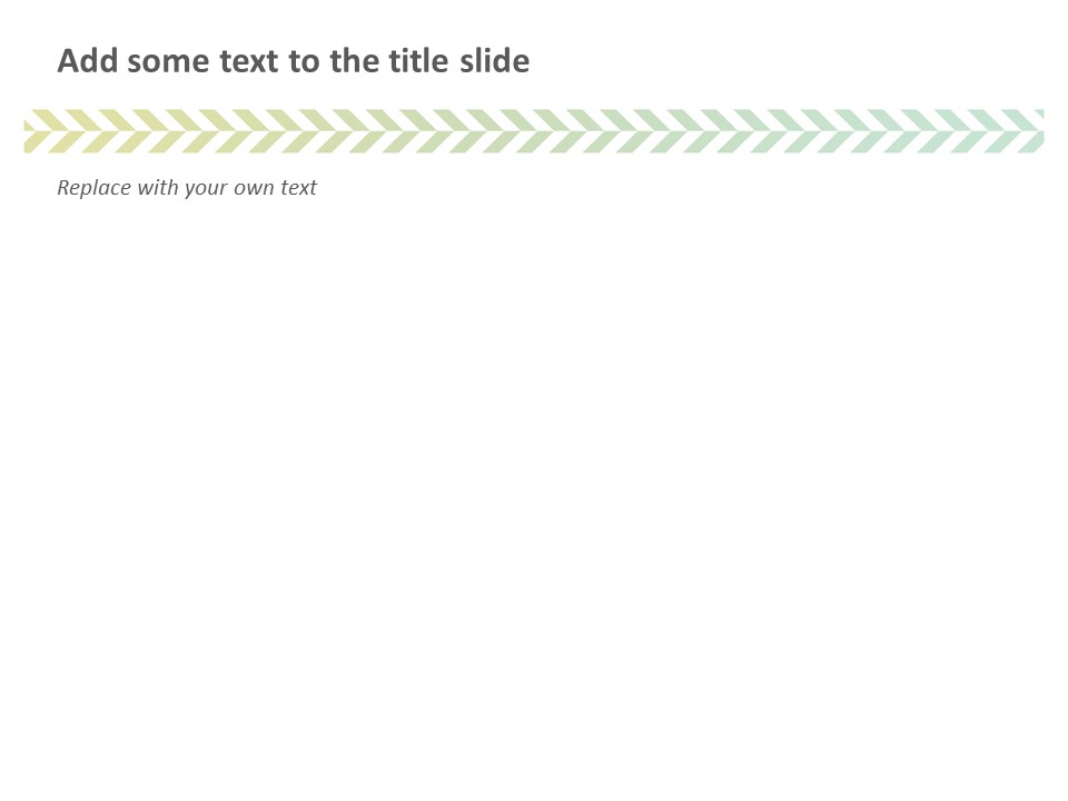 Arrows Gradated With Green - Free Google Slides Template