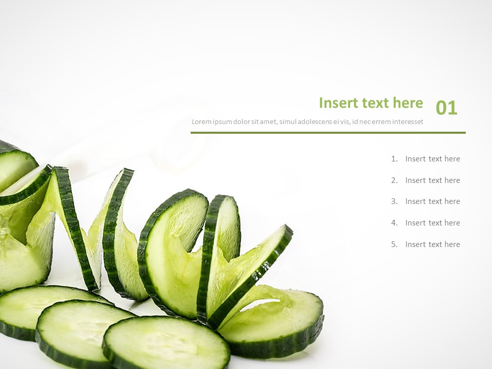Chopped Cucumber - Free Google Slides
