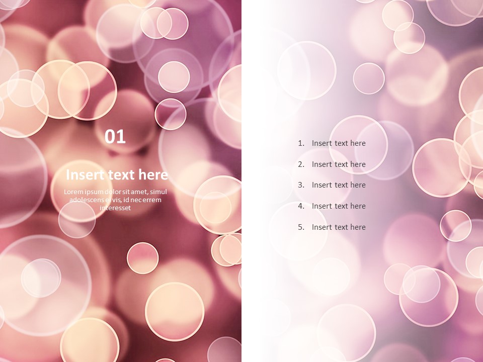 Free Business Google Slides Templates - Rosegold Circled Pattern