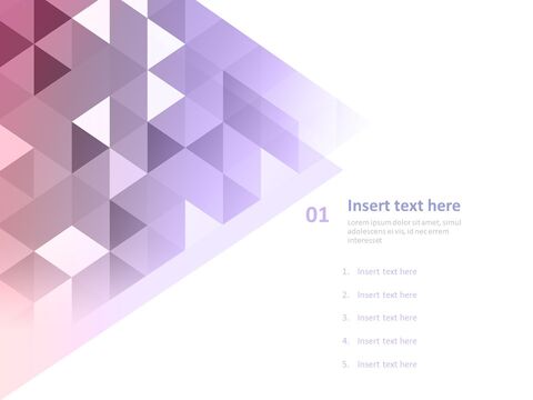 Free Google Slides - Triangled Pattern and Pastel Purple and Pink Gradation