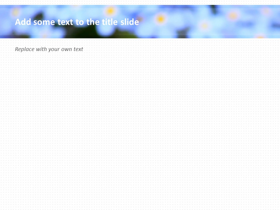 Free Google Slides Backgrounds - Skyblue Flower As Actual Image