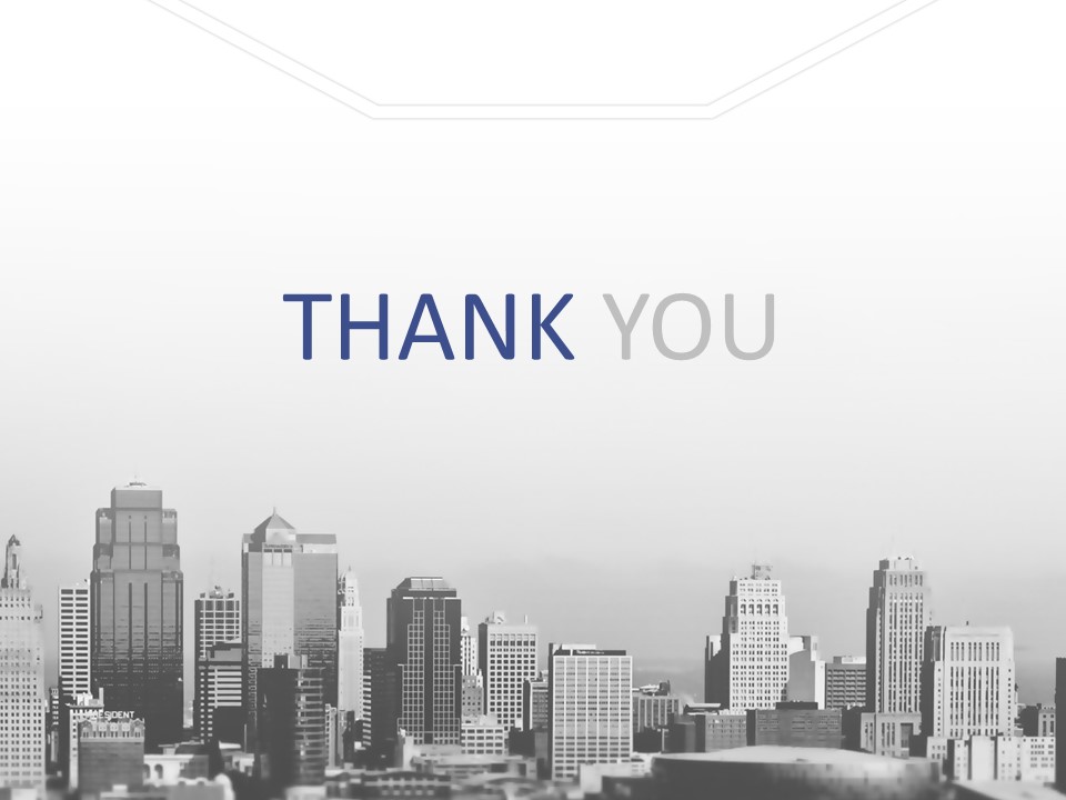 Free Google Slides themes - Black and White Buildings