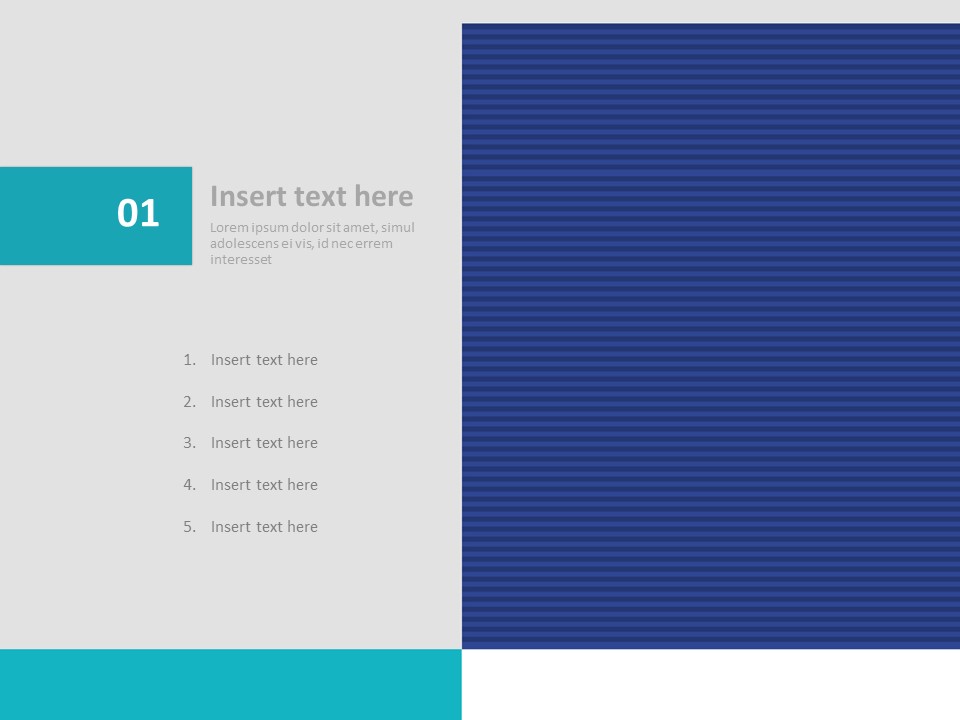Free Presentation Template - Big Turquoise Blue Quadrangle Pattern