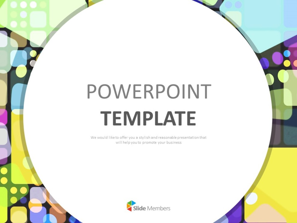 Free Professional Google Slides Templates - Stained Glass Pattern