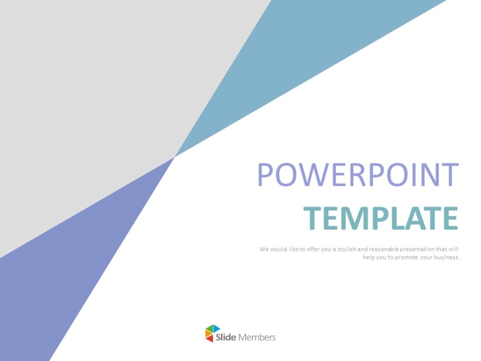 Overlapped Triangles on Gray Background - Free Presentation Templates