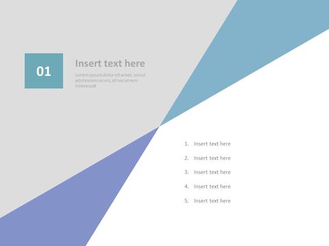 Triangles superposés sur fond gris - Modèles de présentation gratuits