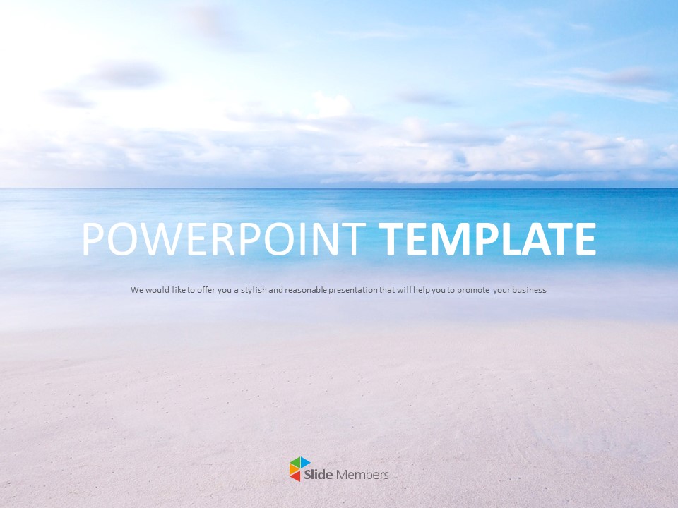 Sandy Beach and Sea - Google Slides Free