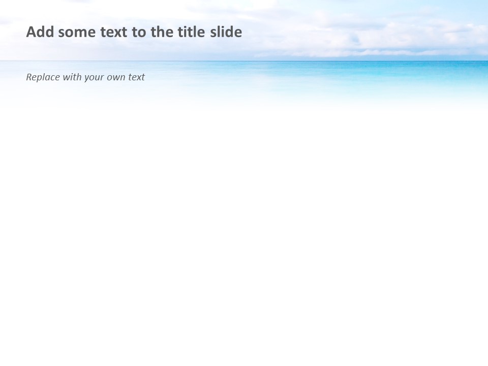 Sandy Beach and Sea - Google Slides Free