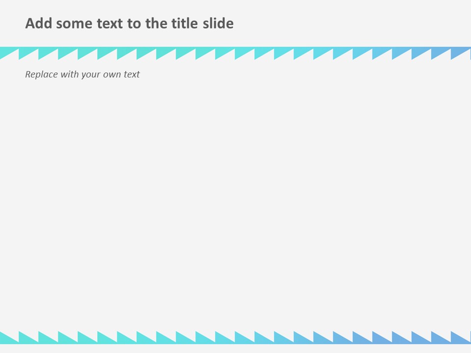 Sea-like Colored, Triangled Stripes - Google Slides Template Free