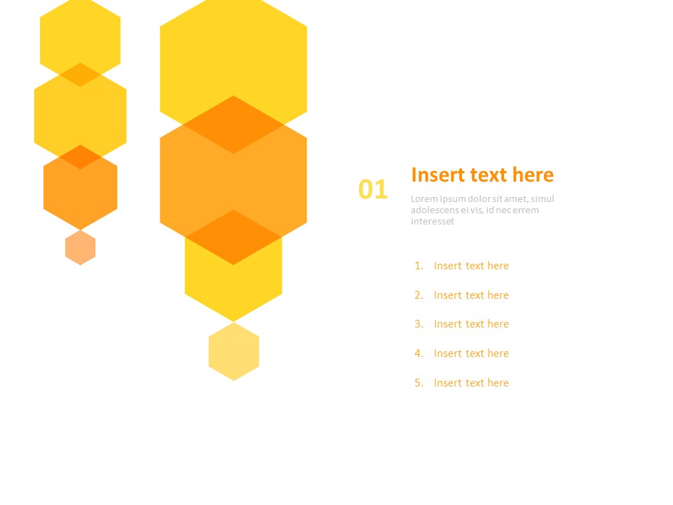 Yellow and Orange Hexagon - Free Google Slides Backgrounds