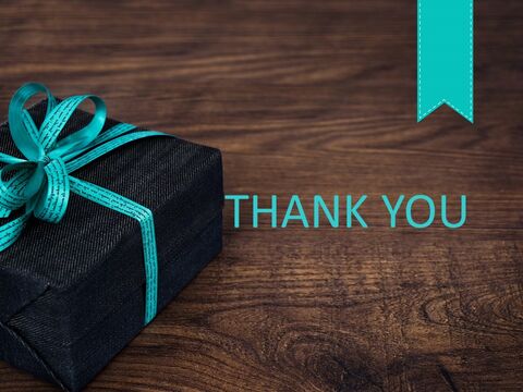 A Blue Gift Box - Google Slides online Free