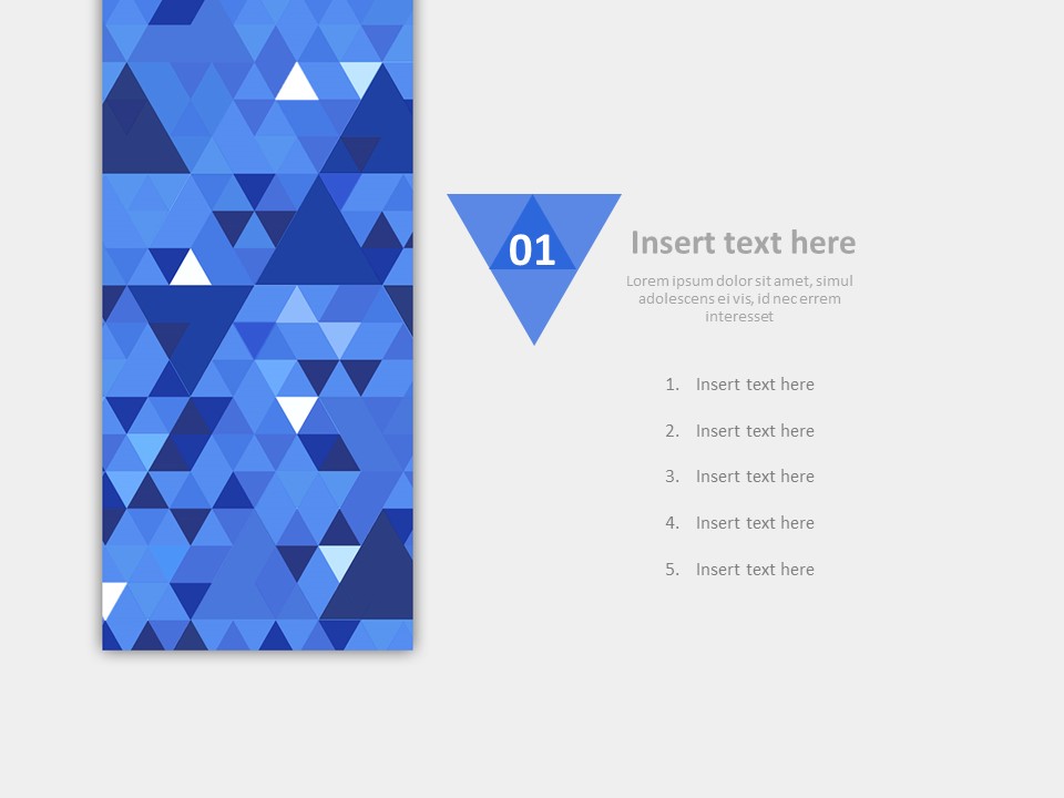 Deep Blue, Sparkling Triangle - Free Google Slides Templates