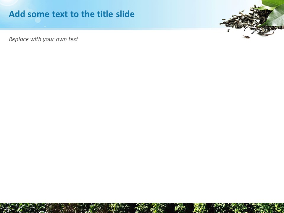 Free Google Slides Backgrounds - Wide Green Tea Farm